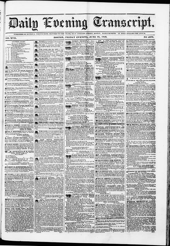 Daily Evening Transcript - Digital Commonwealth