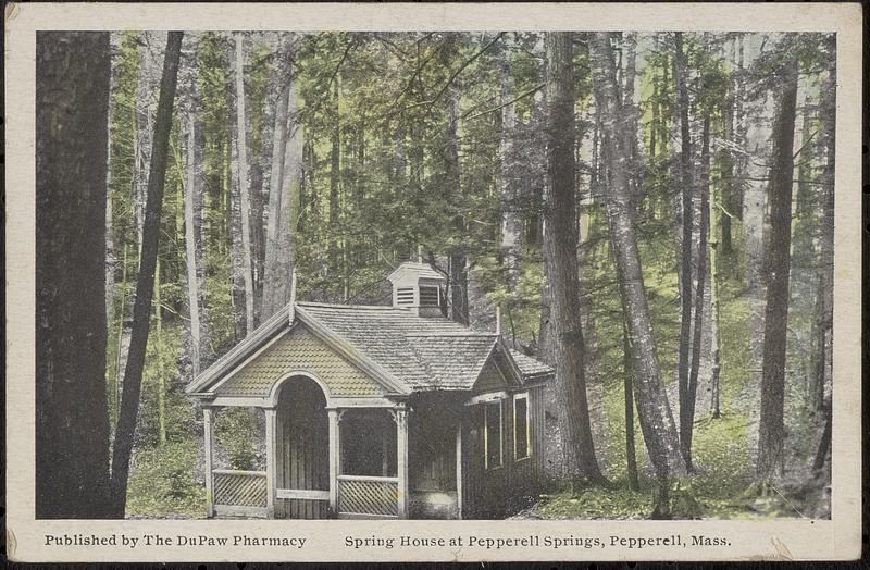 Spring house at Pepperell Springs - Digital Commonwealth