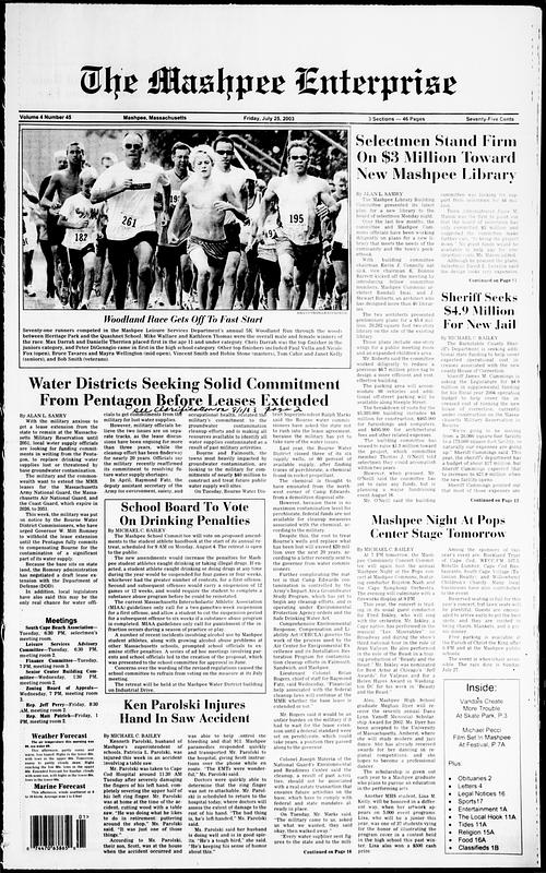 The Mashpee Enterprise. July 25, 2003 - Digital Commonwealth