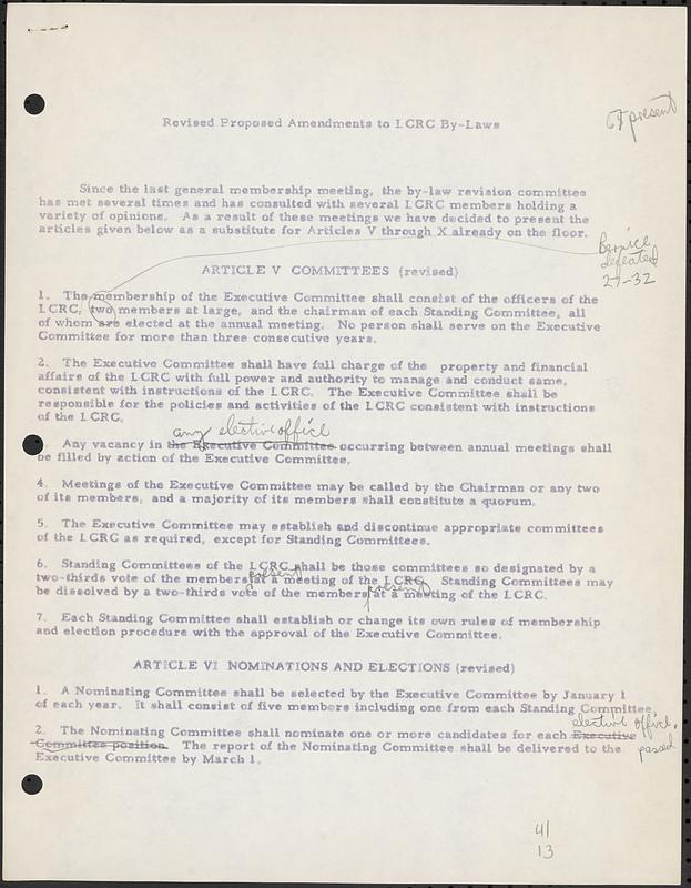 Revised Proposed Amendments to LCRC By-Laws with penciled edits ...