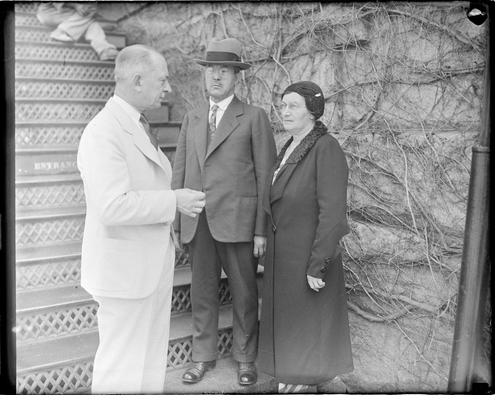 Mr. and Mrs. Faber with lawyer - Digital Commonwealth