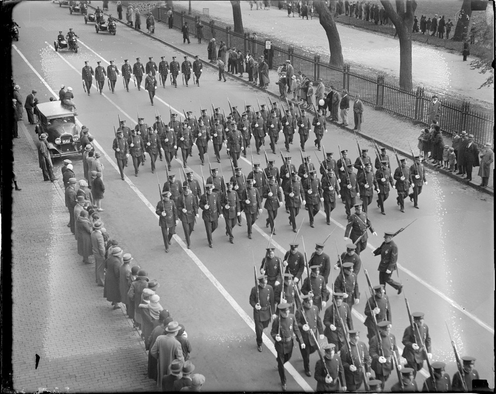 Police Parade - Beacon St. - Digital Commonwealth