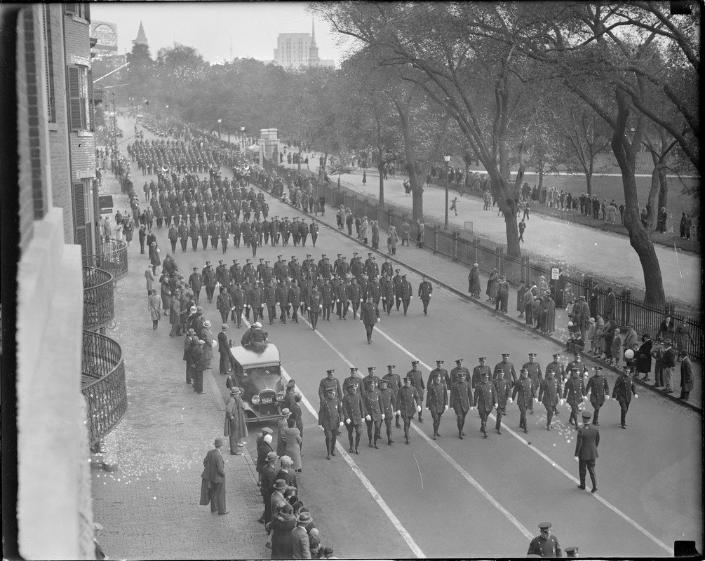 Police Parade - Beacon St. - Digital Commonwealth