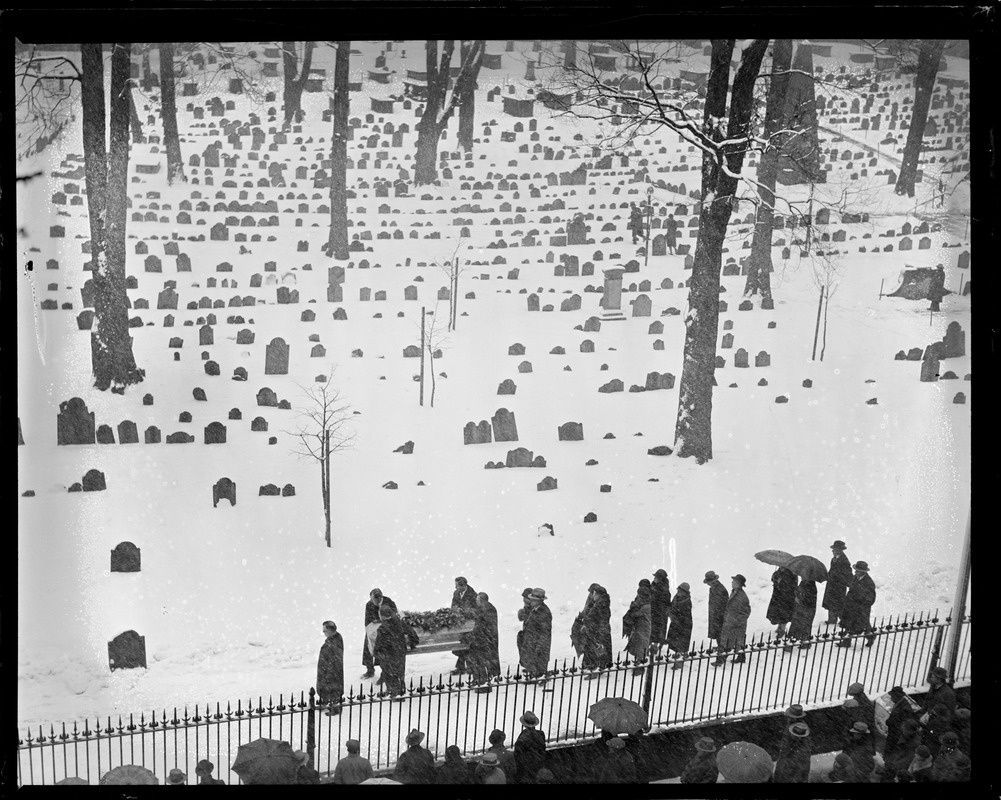 Mrs. Isabella Perry being buried in Granary burial ground - Digital ...