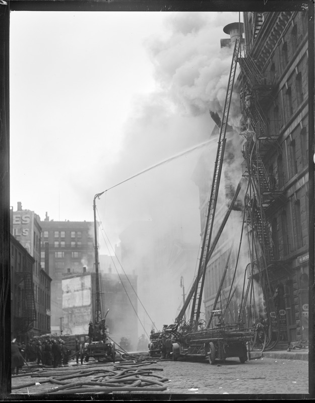 Fire fight, Downtown Boston - Digital Commonwealth