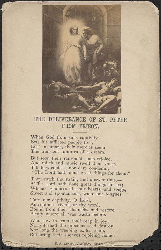 The deliverance of St. Peter from prison - Digital Commonwealth