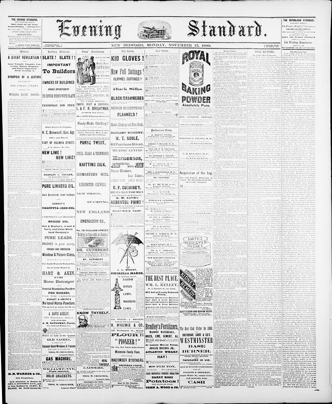 Evening Standard. November 15, 1880 - Digital Commonwealth