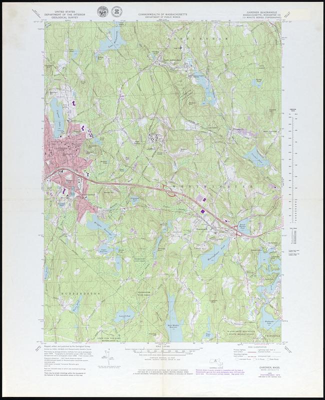 Gardner Quadrangle Massachusetts, Worcester Co. - Digital Commonwealth