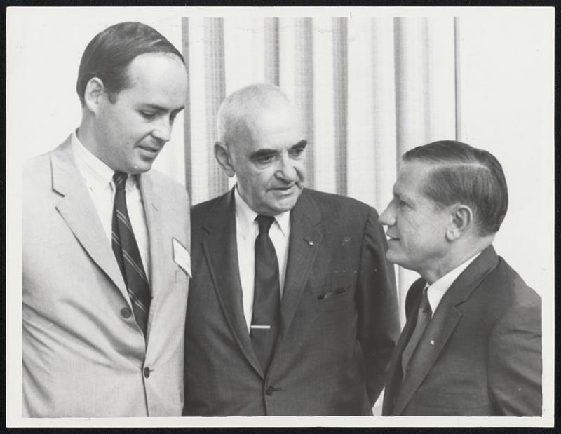 Gov. Volpe, right, discusses political strategy with William Abbott ...