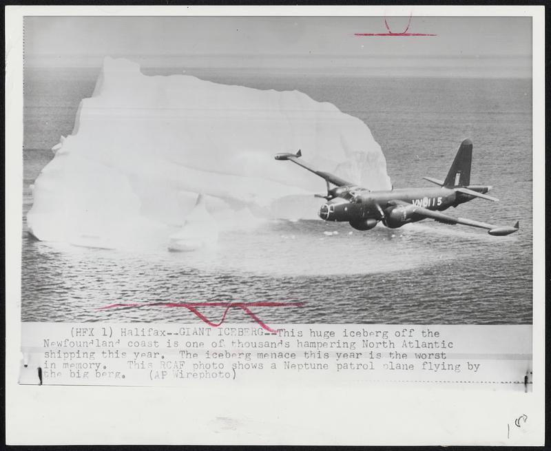 Giant Iceberg--This huge iceberg off the Newfoundland coast is one of ...