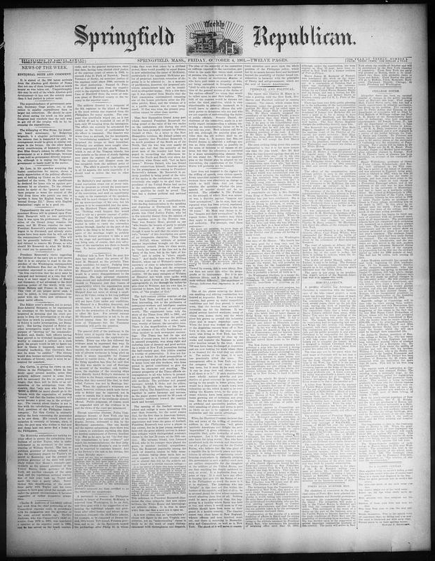 Springfield Weekly Republican - Digital Commonwealth