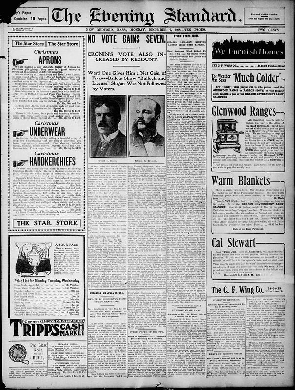 Evening Standard. December 07, 1908 - Digital Commonwealth