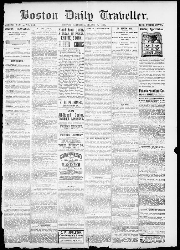 Boston Daily Traveller. March 08, 1890 - Digital Commonwealth