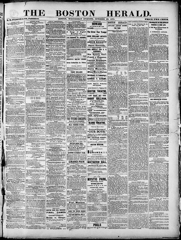 The Boston Herald. October 20, 1875 - Digital Commonwealth