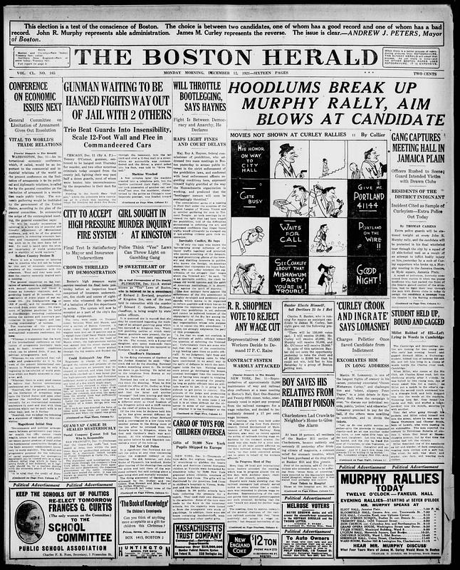 Boston Herald. December 12, 1921 - Digital Commonwealth