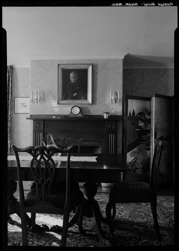 Pierson House, Salem, interior, dining room - Digital Commonwealth