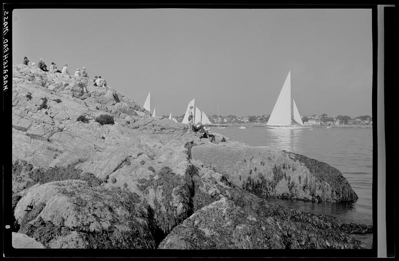 Marblehead, "Out Beyond Lighthouse," marine - Digital Commonwealth