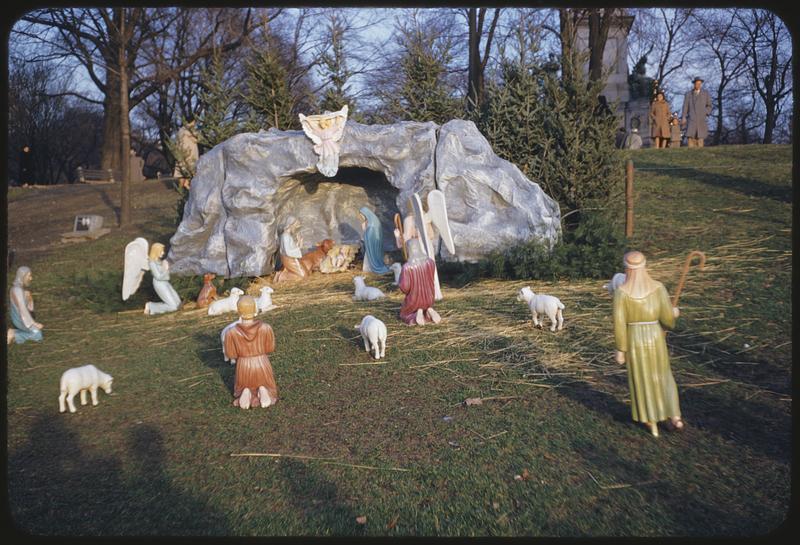 Boston Common nativity - Digital Commonwealth