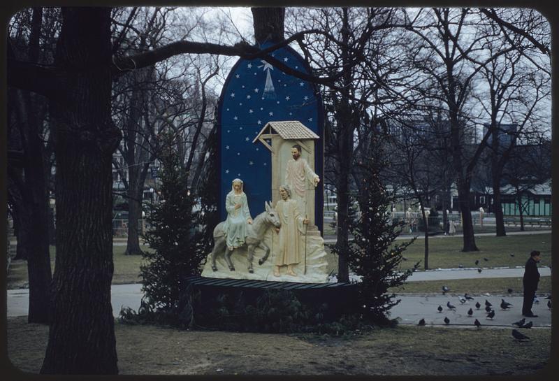 Christmas scene, Boston Common - Digital Commonwealth
