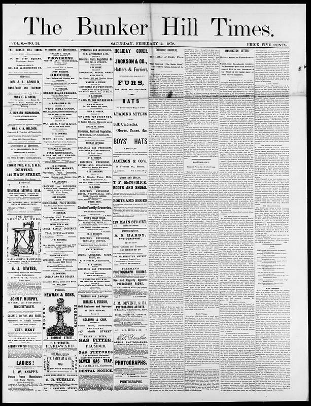 The Bunker Hill Times. February 02, 1878 - Digital Commonwealth
