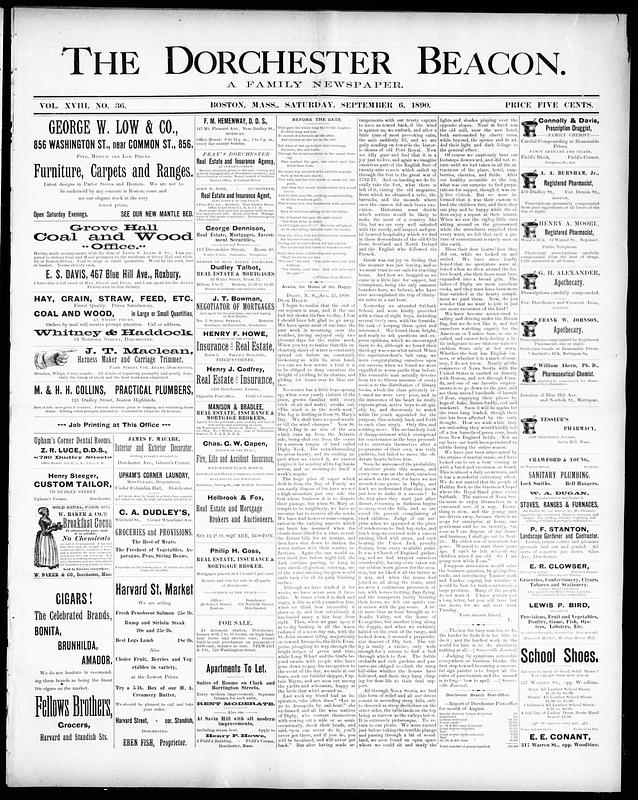 The Dorchester Beacon. September 06, 1890 - Digital Commonwealth