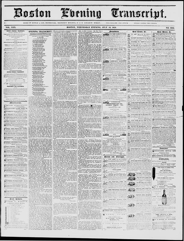 Boston Evening Transcript - Digital Commonwealth