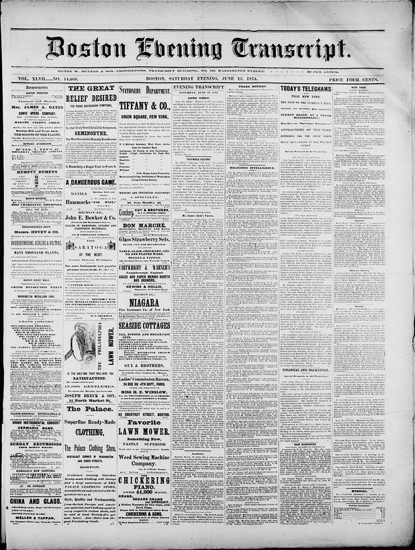 Boston Evening Transcript - Digital Commonwealth