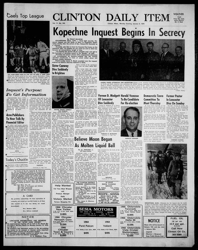 Clinton Daily Item. January 05, 1970 - Digital Commonwealth