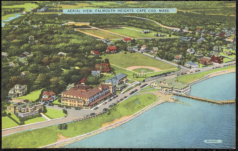 Aerial View, Falmouth Heights, Cape Cod, Mass. - Digital Commonwealth