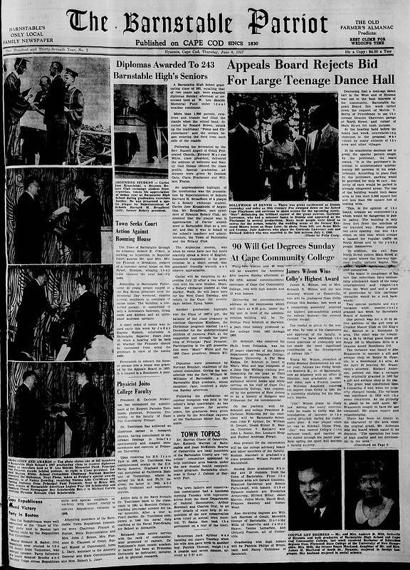 Barnstable Patriot. June 08, 1967 - Digital Commonwealth