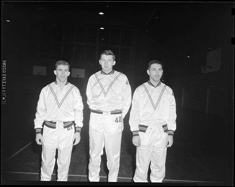 Three Springfield College basketball players - Digital Commonwealth