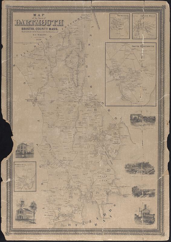 Map of the Town of Dartmouth, Bristol County Mass - Digital Commonwealth