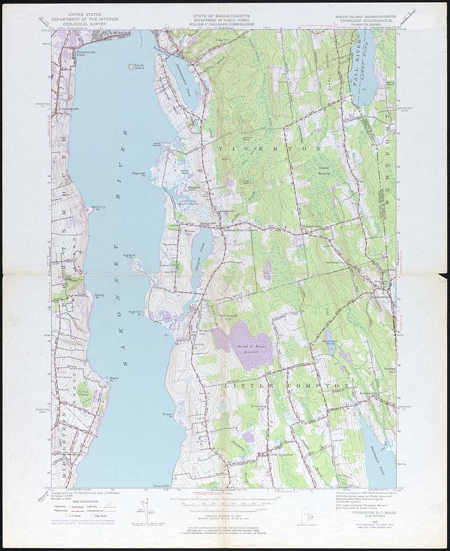 Tiverton Quadrangle Rhode Island - Massachusetts - Digital Commonwealth