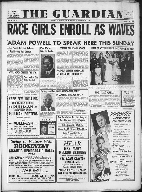 The Guardian. October 21, 1944 - Digital Commonwealth