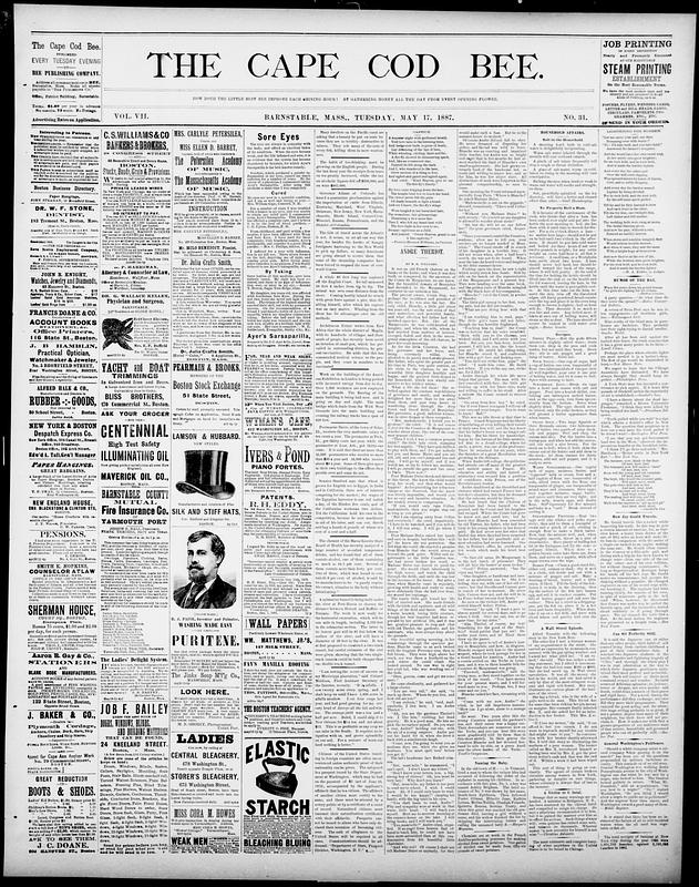The Cape Cod Bee. May 17, 1887 - Digital Commonwealth