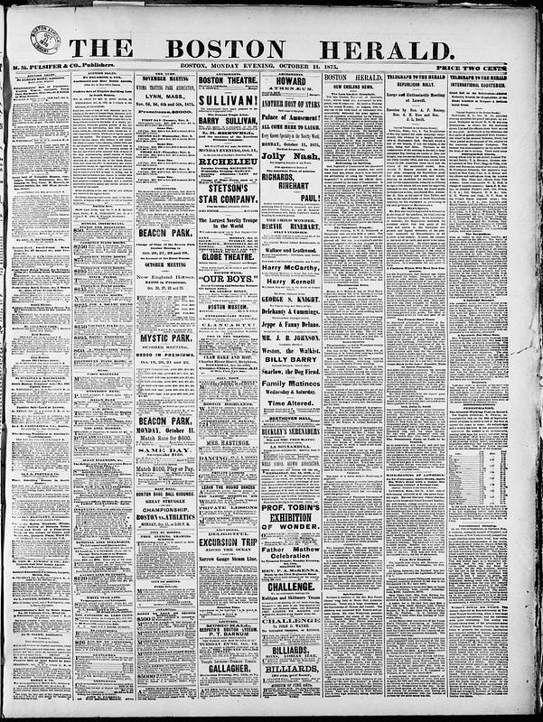 The Boston Herald. October 11, 1875 - Digital Commonwealth