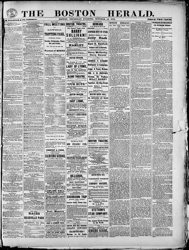 The Boston Herald. October 14, 1875 - Digital Commonwealth