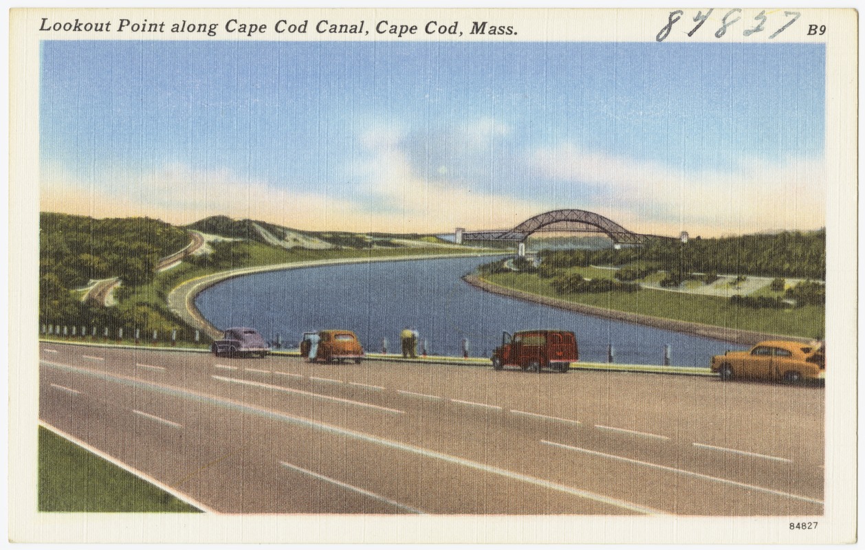 Lookout Point along Cape Cod Canal, Cape Cod, Mass. - Digital Commonwealth