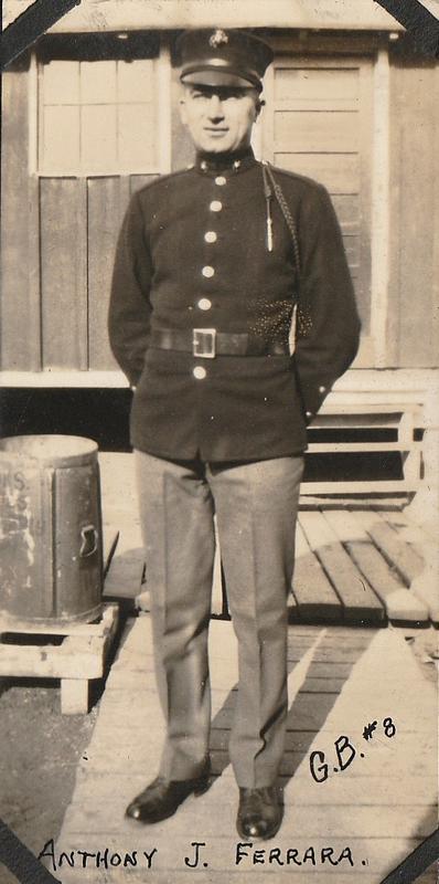 "Boots," U.S. Marine Anthony J. "Tony" Ferrara, Marine base Quantico ...