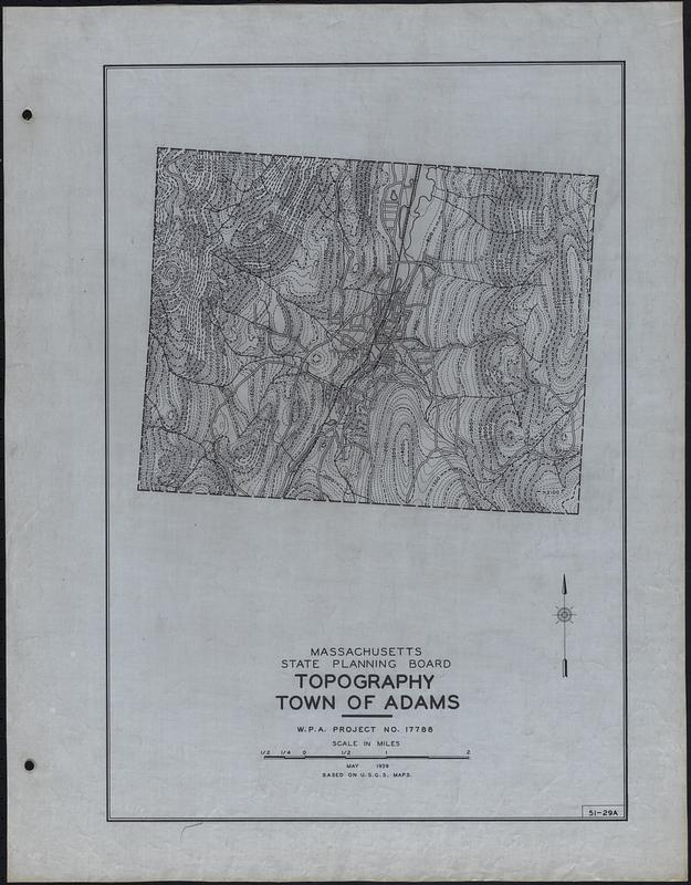 Topography Town of Adams - Digital Commonwealth
