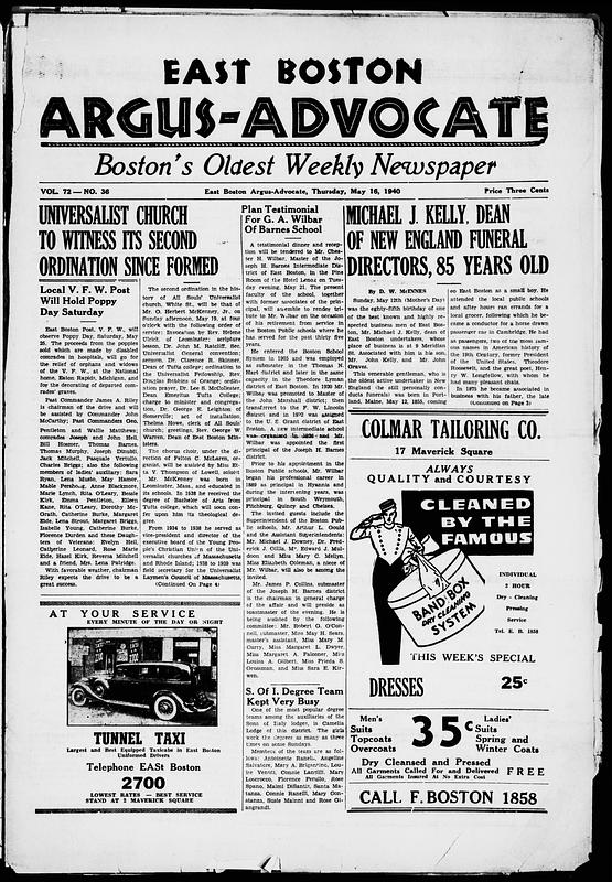 East Boston Argus-Advocate - Digital Commonwealth