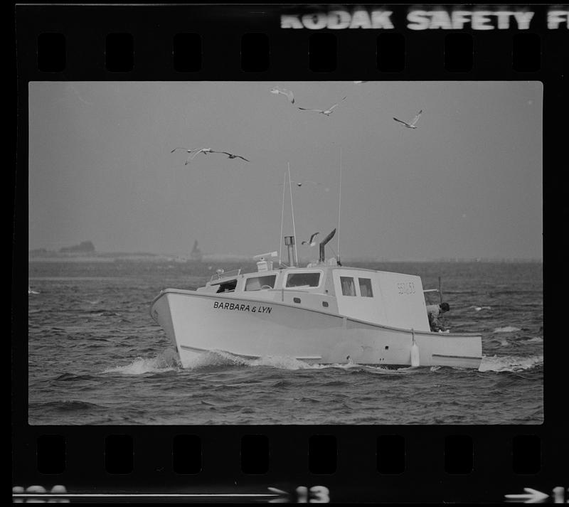 Boat Barbara & Lyn in water - Digital Commonwealth