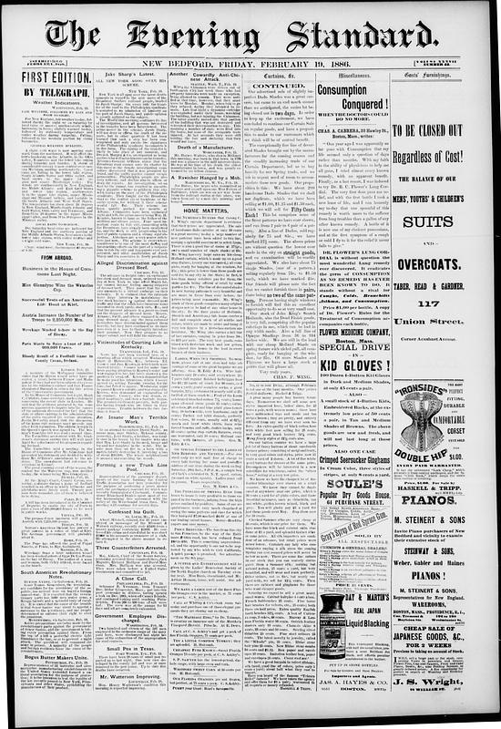 Evening Standard. February 19, 1886 - Digital Commonwealth