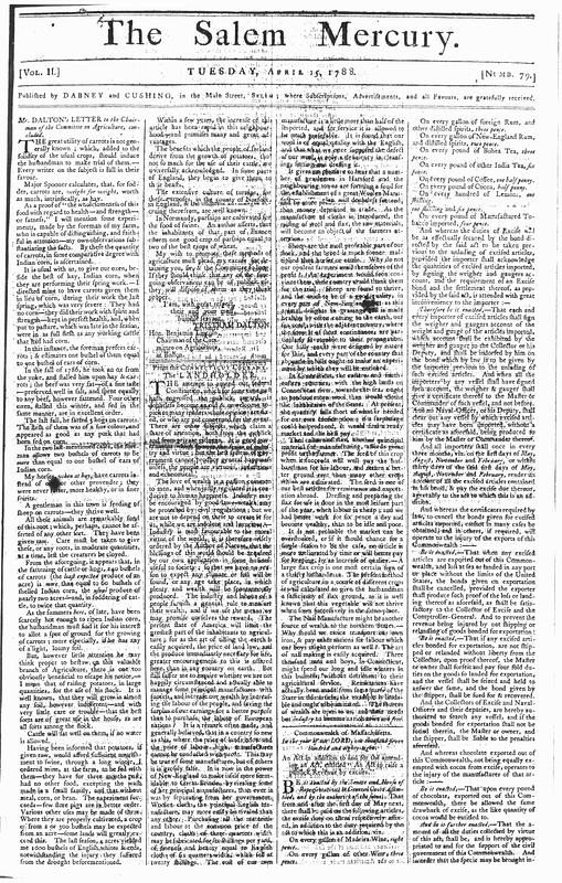 The Salem Mercury. April 15, 1788 - Digital Commonwealth
