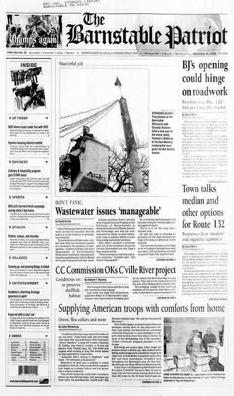 Barnstable Patriot. November 26, 2004 - Digital Commonwealth