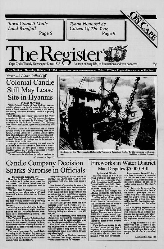 The Register. October 13, 1994 - Digital Commonwealth