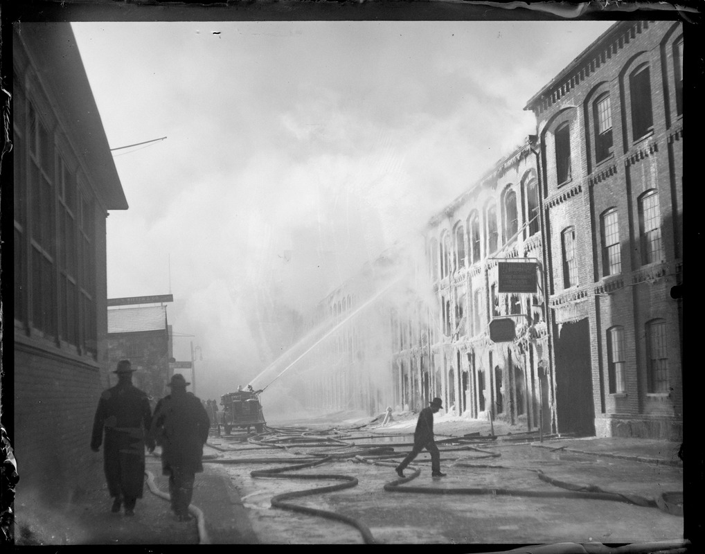 Monster fire sweeps Worcester. $2,000,000 loss. Two fires being fought ...