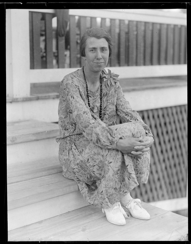 Lill on her vacation, New London, N.H. - Digital Commonwealth