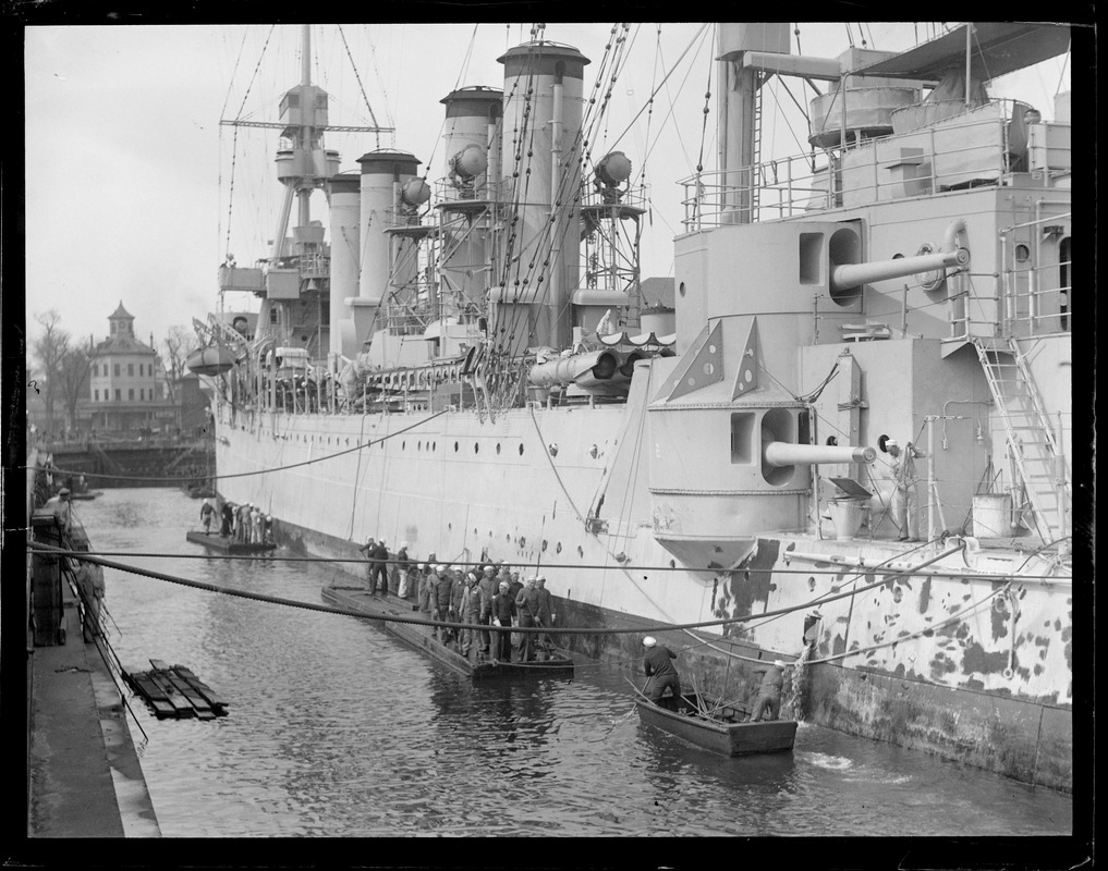 USS Raleigh in Navy Yard - Digital Commonwealth