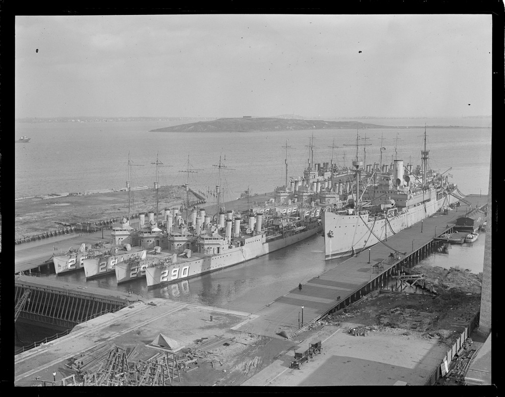 Destroyers at Army Base, South Boston - Digital Commonwealth